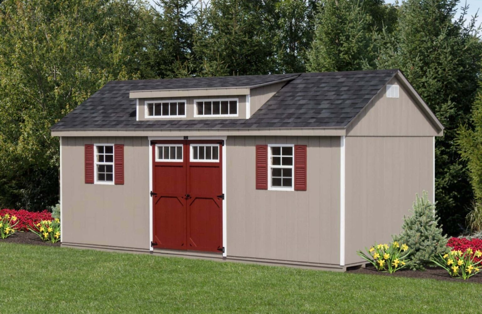 Standard Transom Dormer Storage Shed For Sale - Storage Sheds and Garages